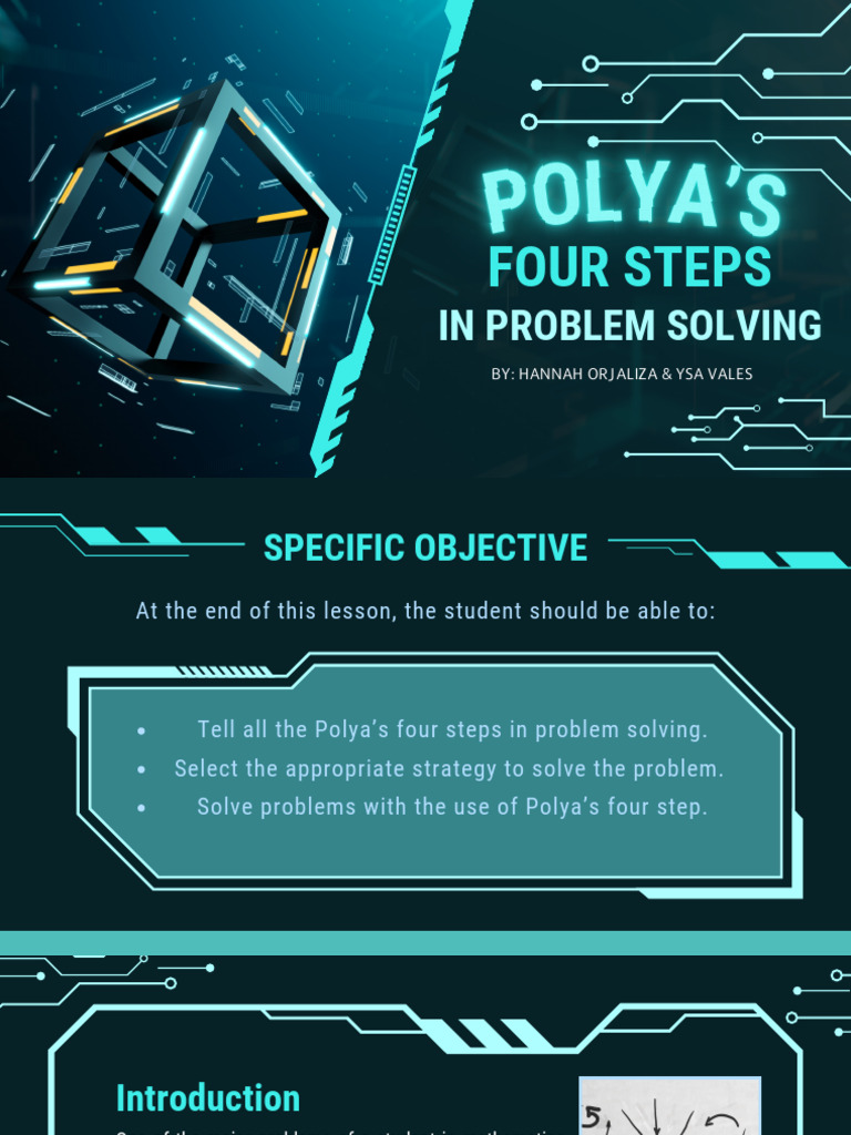 Polya's Four Steps in Problem Solving | Download Free PDF | Mathematics | Numbers