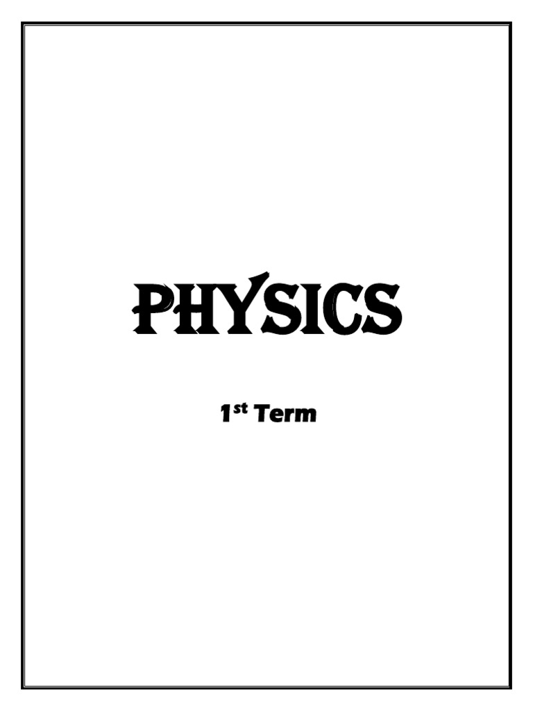 Physics Grade.10 Booklet T1 Final Pointers 2023-2024 A.K. | PDF | Incandescent Light Bulb ...