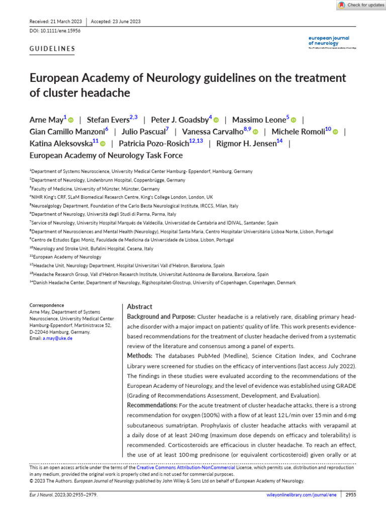 Euro J of Neurology - 2023 - May - European Academy of Neurology ...