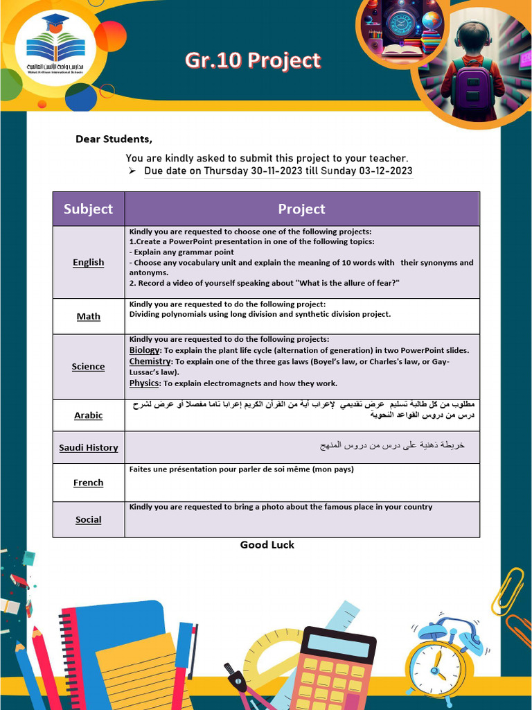 Project Grade 10 | PDF