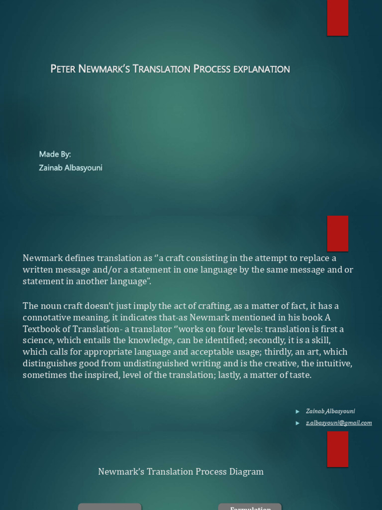 Newmark Translation Theory | PDF | Translations | Idiom