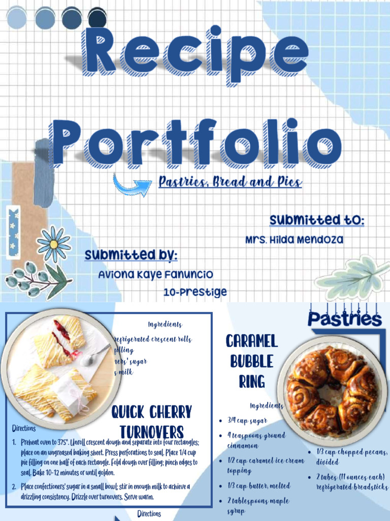 Recipe Portfolio | PDF | Breads | Baking