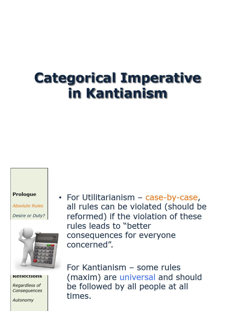 Module 2b Categorical Imperative | PDF | Autonomy | Philosophical Theories