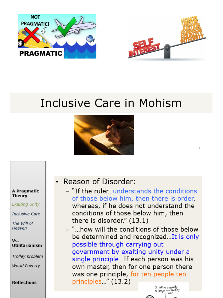 Module 2d Inclusive Care in Mohism | PDF | Utilitarianism ...