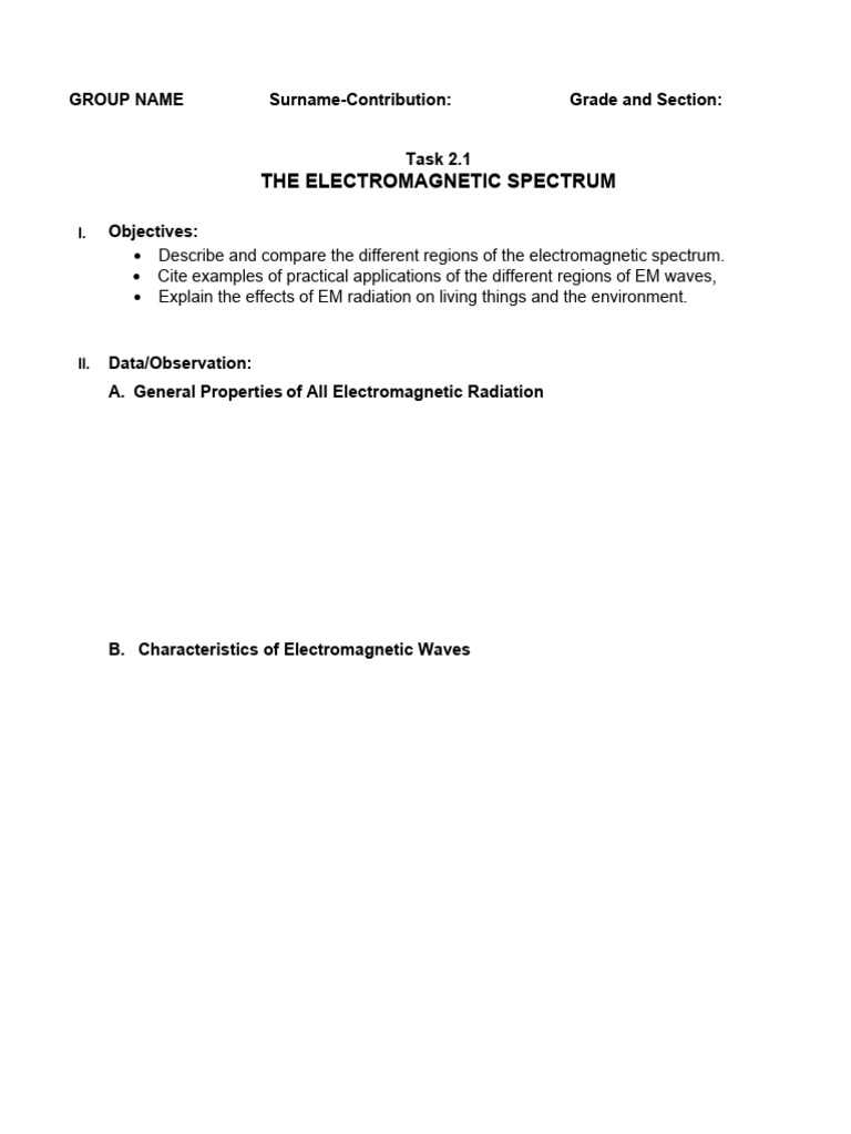 EM Spectrum | PDF | Electromagnetic Radiation | Electromagnetic Spectrum