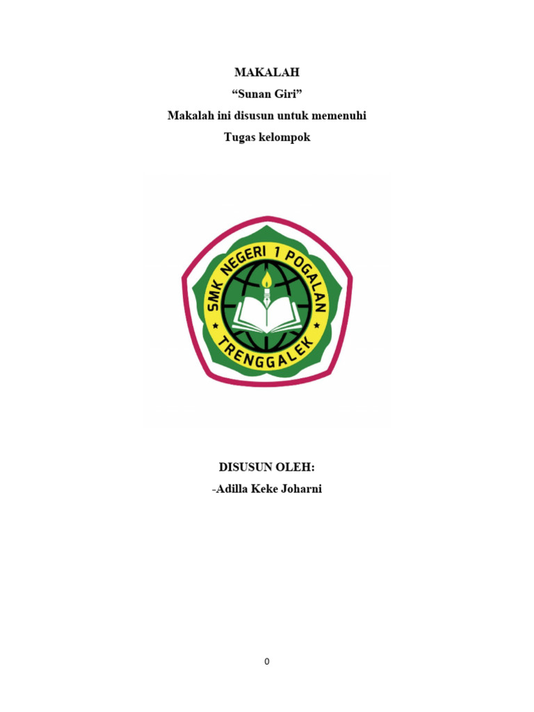 Makalah Sunan Giri | PDF | Agama & Spiritualitas