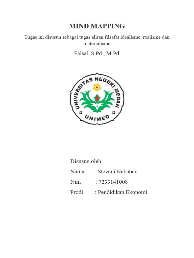 Mind Mapping Aliran Idealisme JDKK | PDF