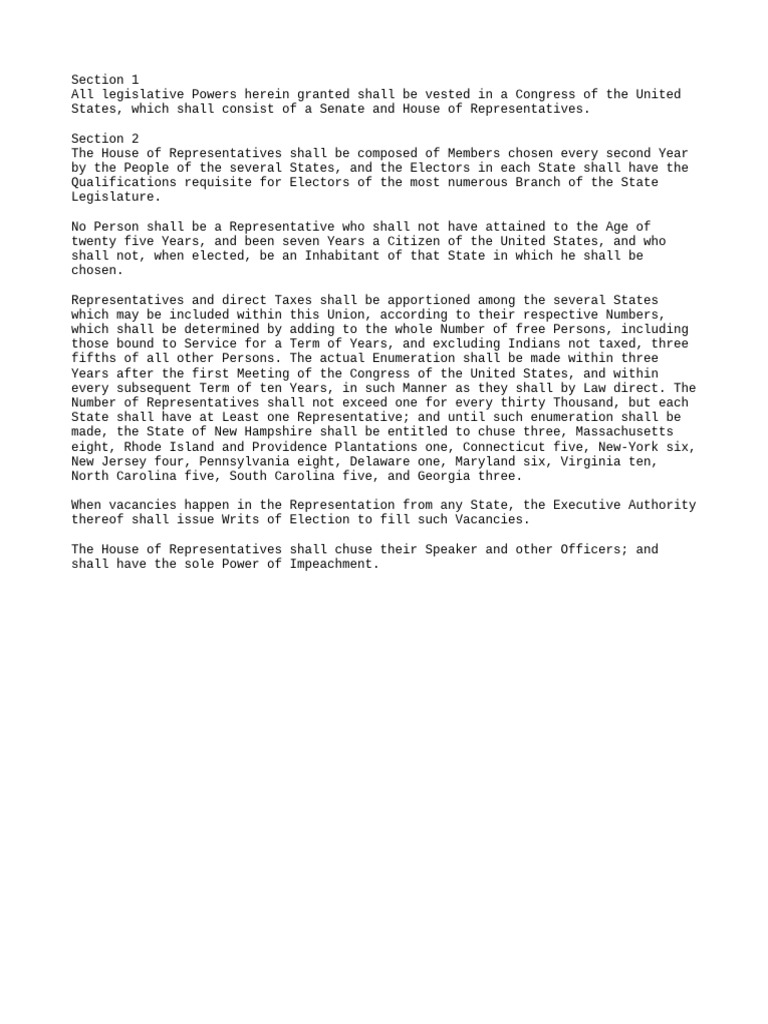 Legislative Powers and House Qualifications | PDF | Politics | Law