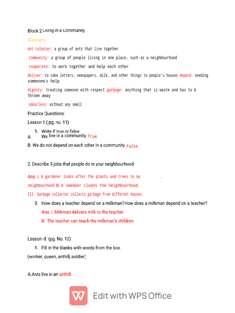 Block 2 Copywork Grade 5 | PDF