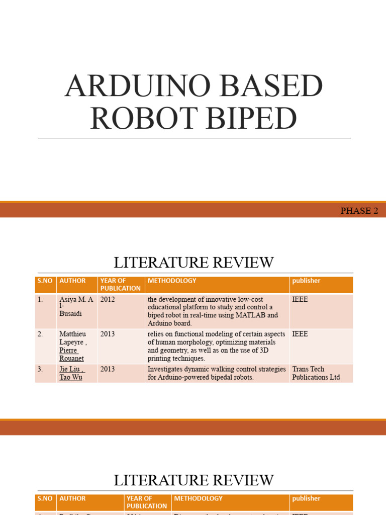 Phase 2 | PDF | Bipedalism | Robot