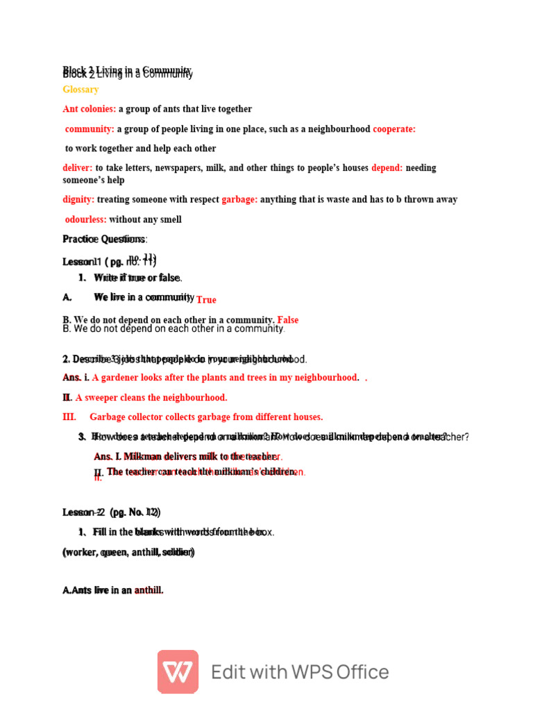 Block 2 Copywork Grade 5 | PDF