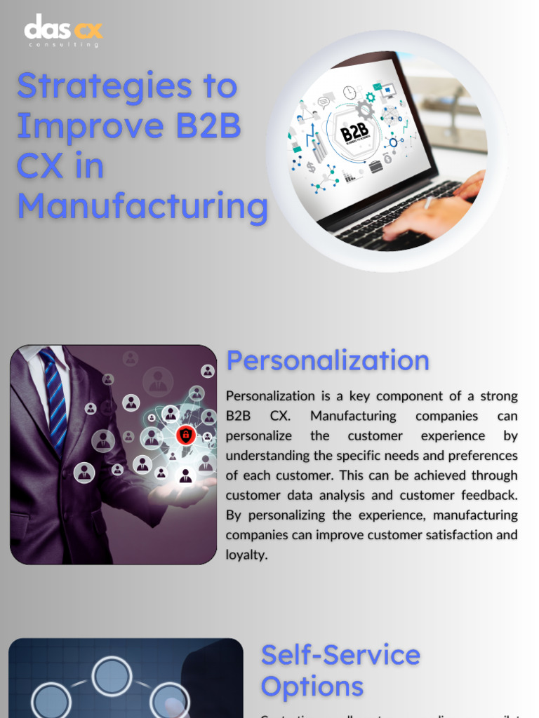 Strategies To Improve B2B CX in Manufacturing | PDF