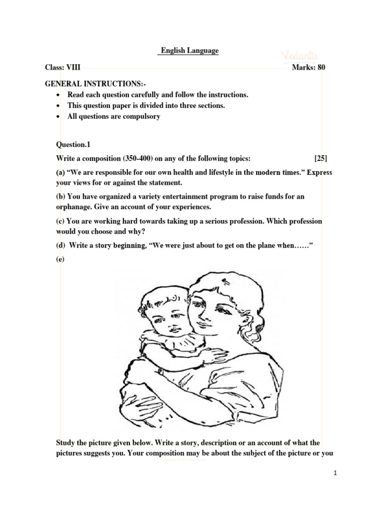 Icse Sample Question Papers For Class 8 English Paper 1 | PDF | Ant