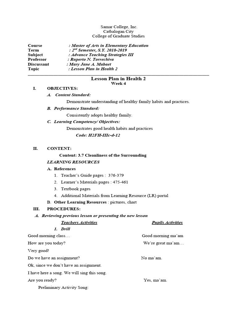 Lesson Plan | PDF | Lesson Plan | Teachers