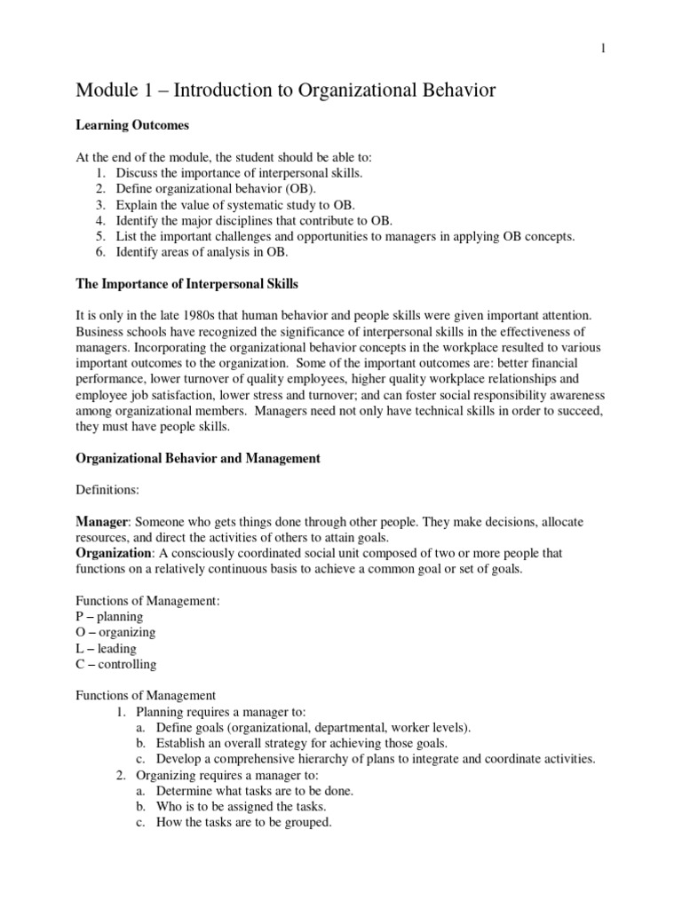 Bme Module 1 To 4 Hum | Download Free PDF | Job Satisfaction | Attitude (Psychology)