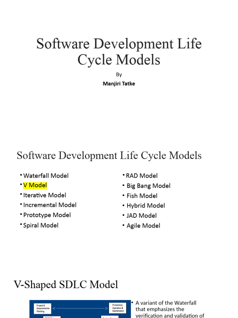 3 SDLC Model V Model | PDF | Software Development Process | Computer Science
