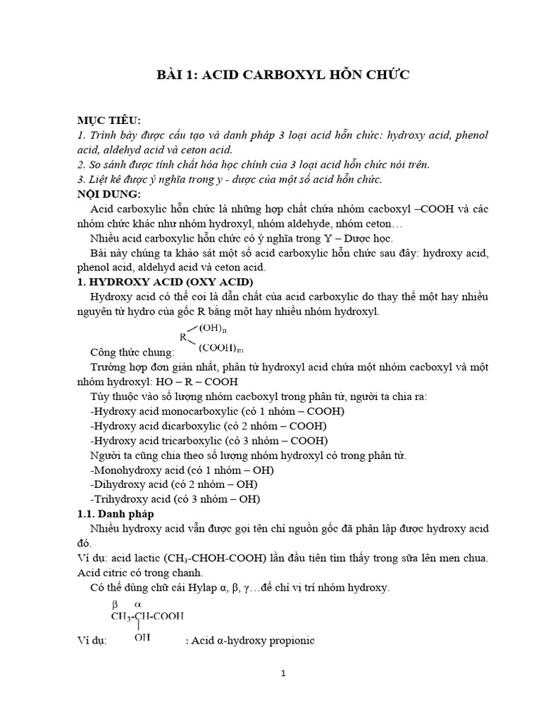 Phan Ly Thuyet Huu Co | PDF