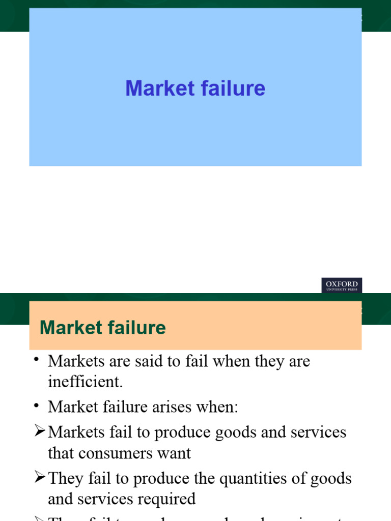 IGCSE Eco Chapter 2.10 Market Failures | PDF | Externality | Profit ...