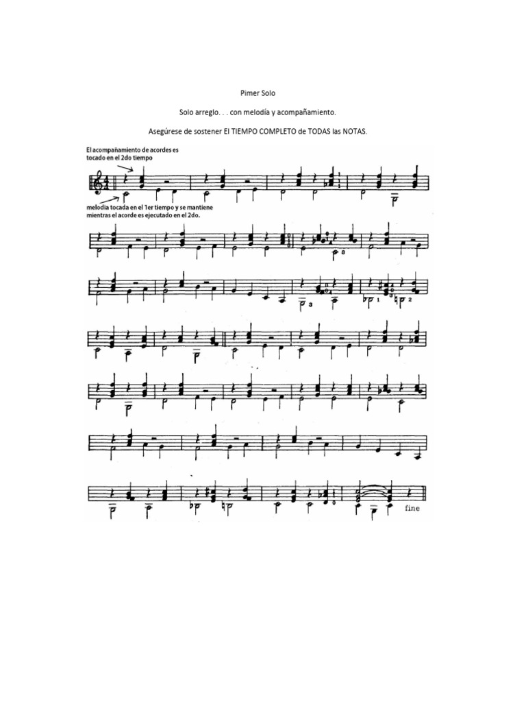 Guía para Ejecutar un Solo Musical | PDF