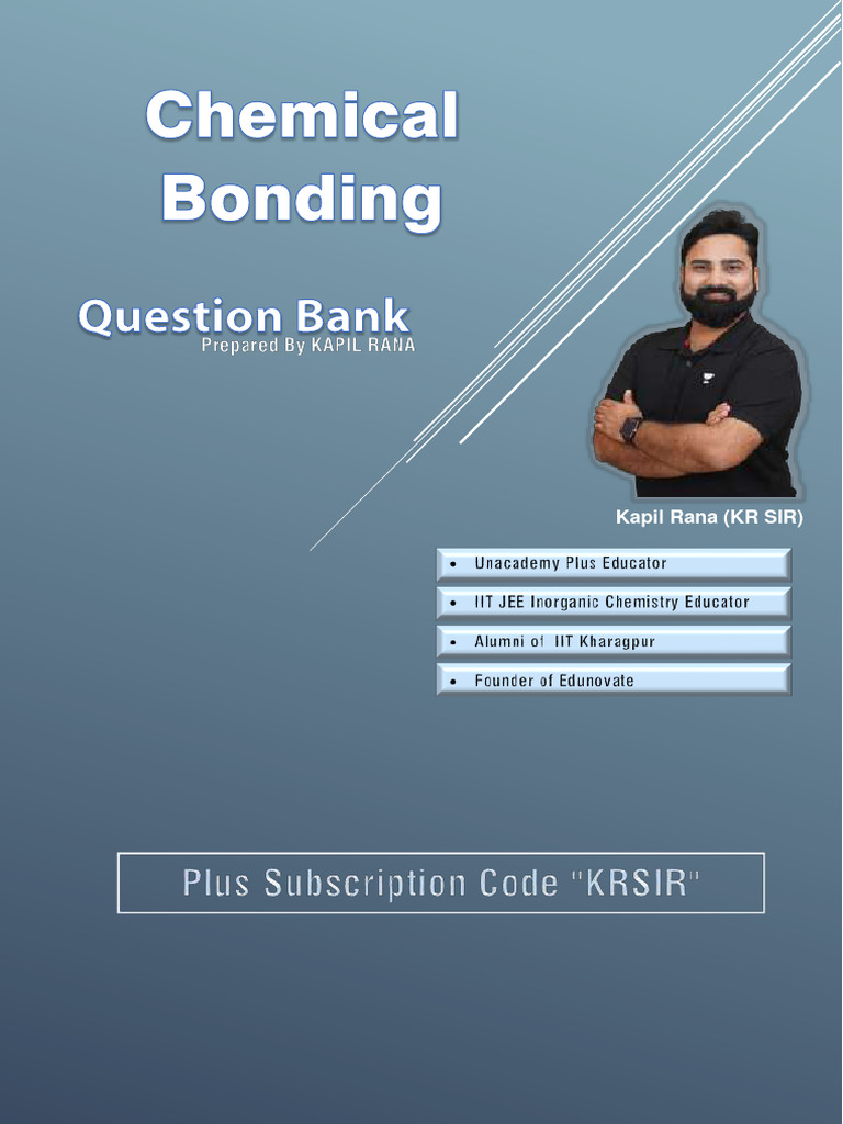 Chemical Bonding Study Material | PDF | Chemical Bond | Chemical Polarity