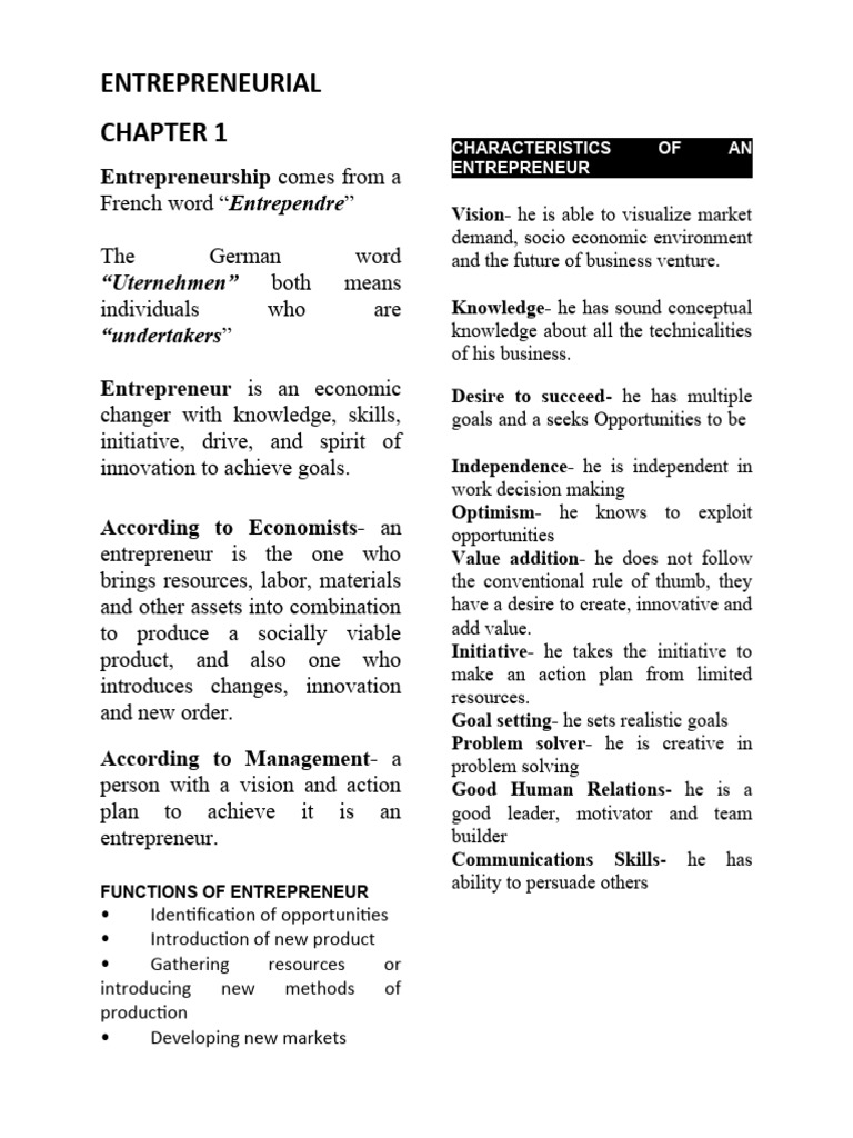 Entrepreneurial Reviewer | PDF | Entrepreneurship | Brainstorming