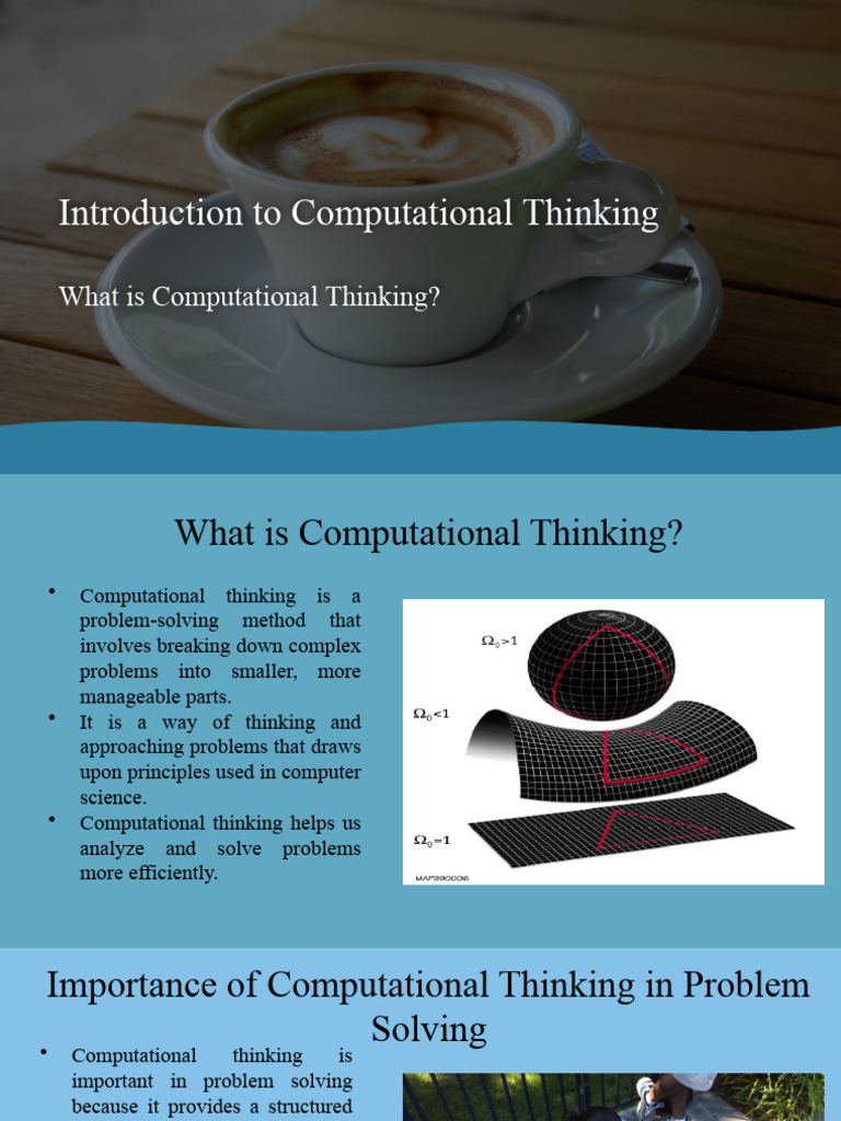 Introduction To Computational Thinking Students | PDF | Thought | Analysis