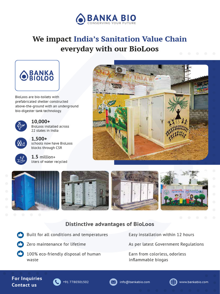 Eco-Friendly Bio-Toilets for India | PDF | Chlorine | Environmental ...