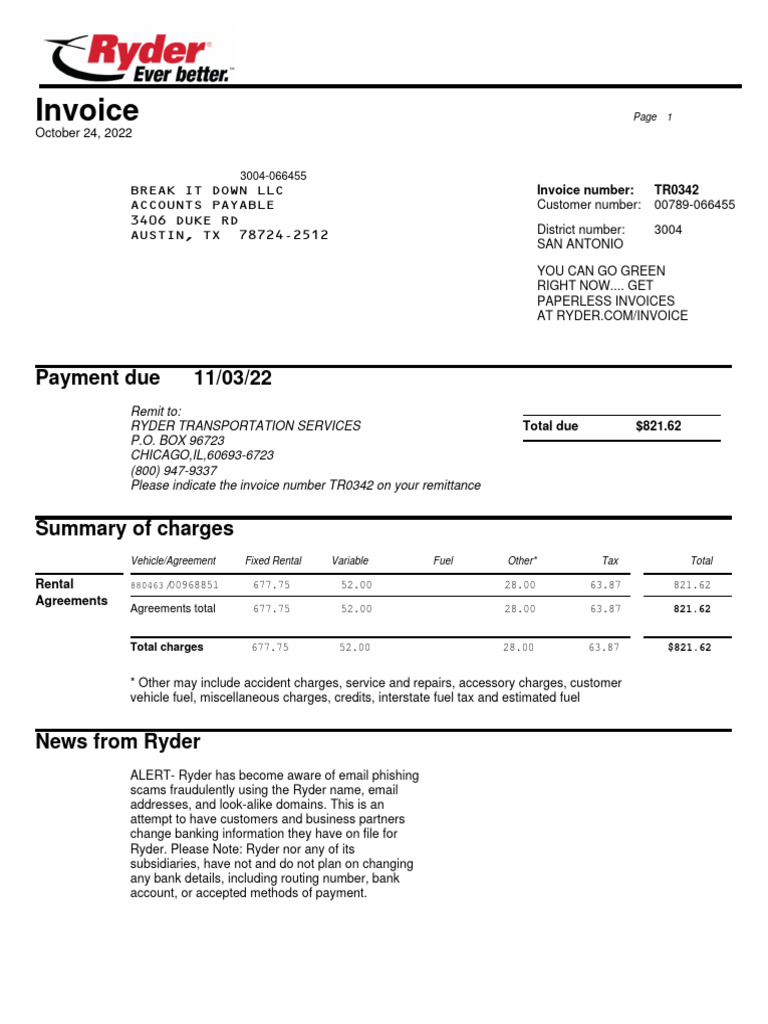 Lease Extra Invoice 10:13-10:20:22 | PDF | Invoice | Economies