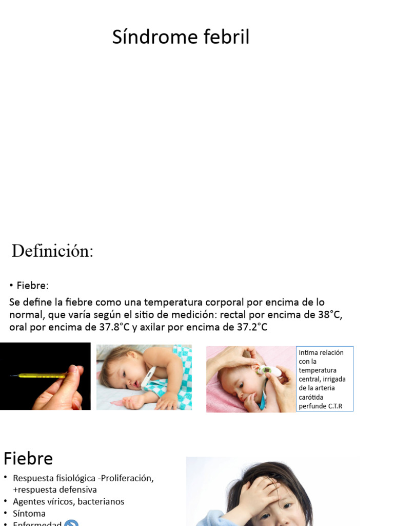 Sindrome Febril | PDF | Fiebre | Medicina CLINICA