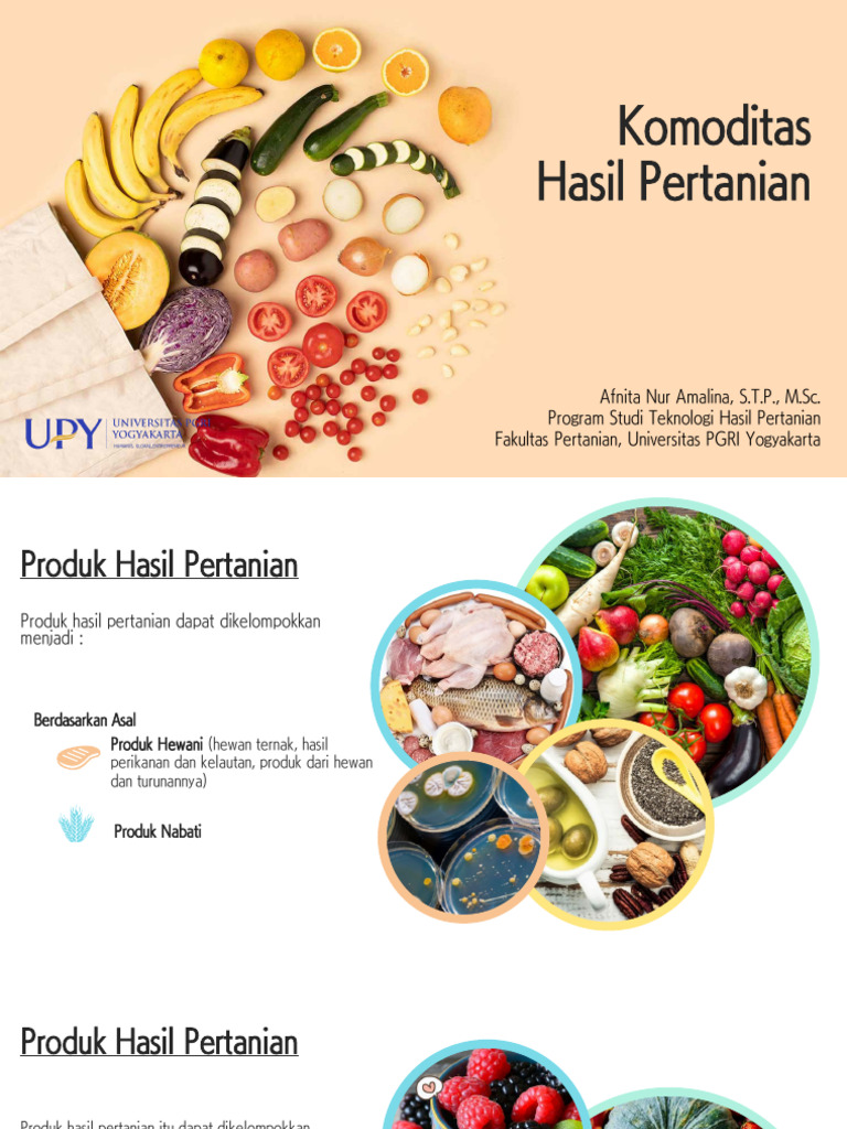 Komposisi Gizi Hasil Pertanian | PDF