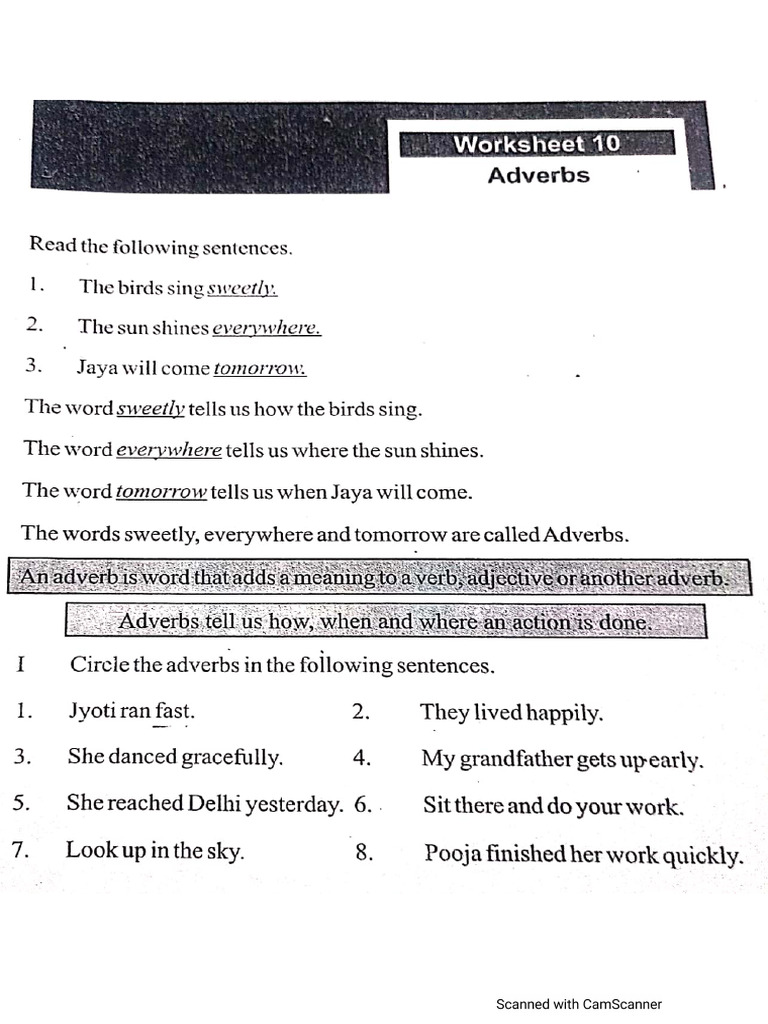 Adverbs 1 | PDF