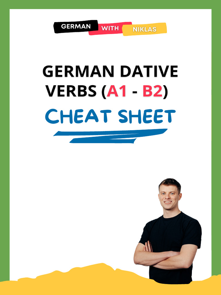 German Dative Verbs A1 - b2 PDF | PDF