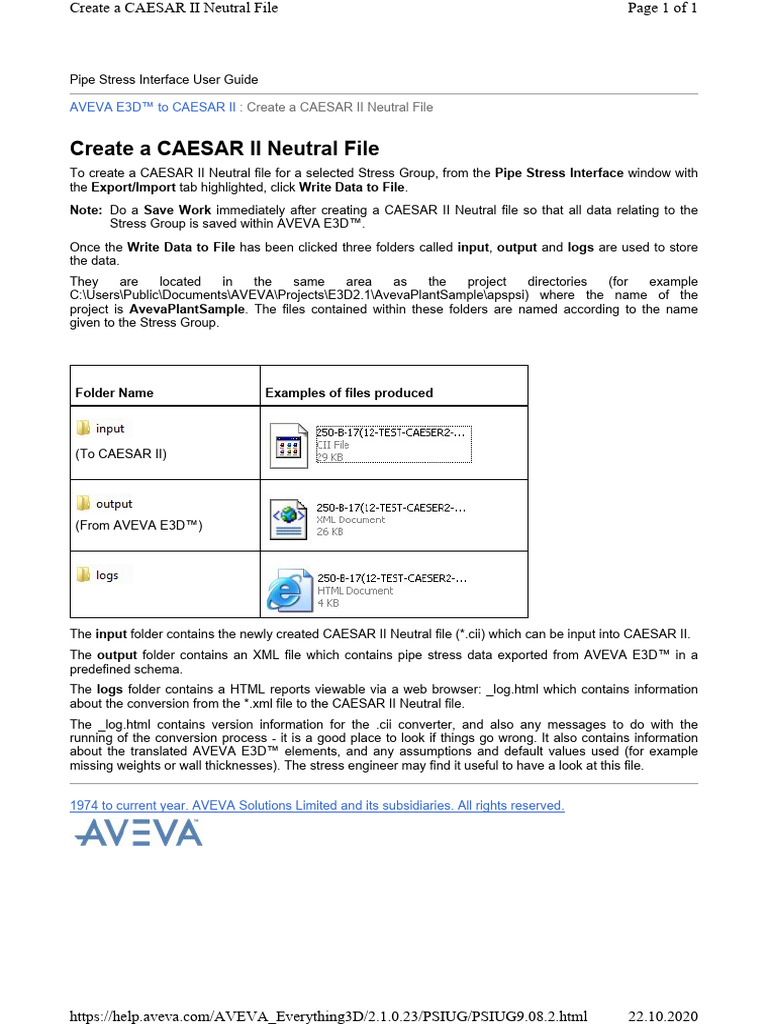 CAESAR II Neutral File Creation Guide | PDF