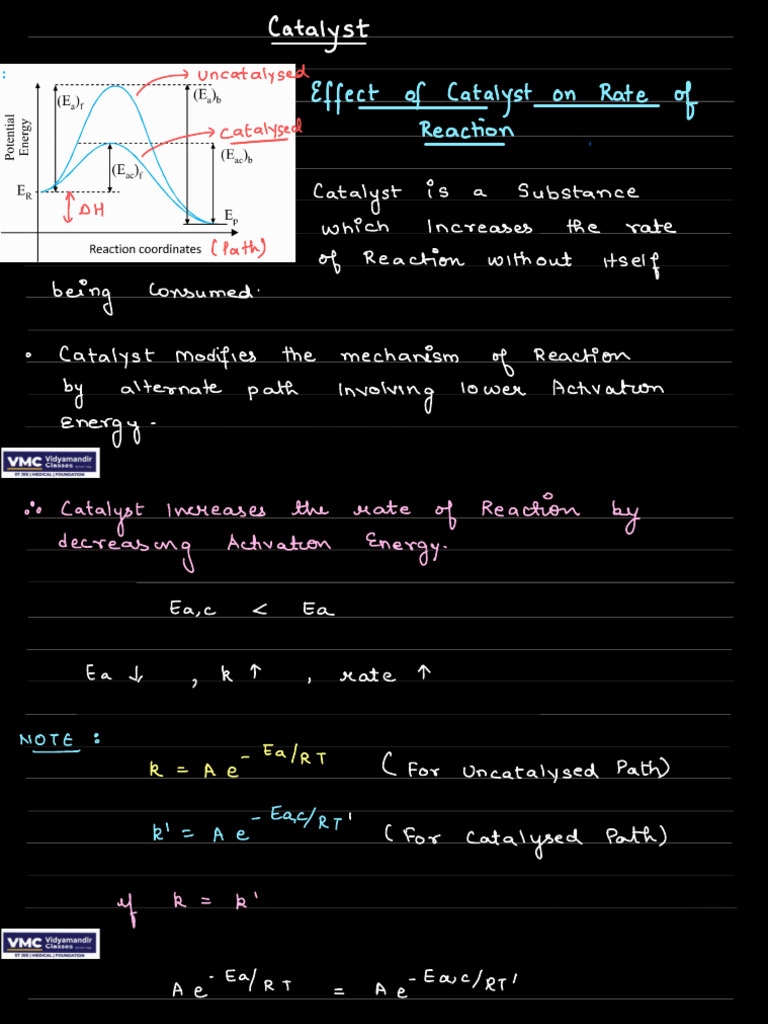 Chemical Kinetics Class - 7 (Notes) | PDF | Catalysis | Chemical Reactions