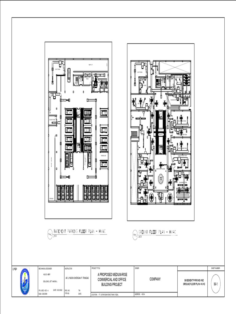 Group2 Mechanical Electrical Plans | PDF | Equipment | Architectural ...