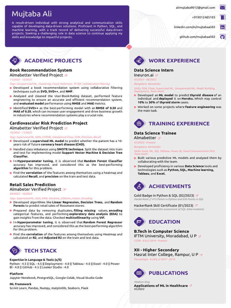 Mujtaba - Ali - DS - AlmaBetter - Mujtaba Ali | Download Free PDF | Machine Learning ...