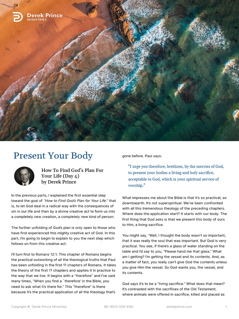 BD-R014-004-ENG Present Your Body | PDF | God | Sacrifice