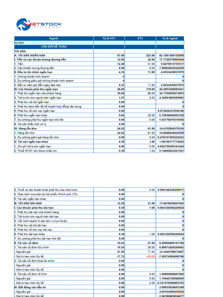 VTC Financial Report | PDF