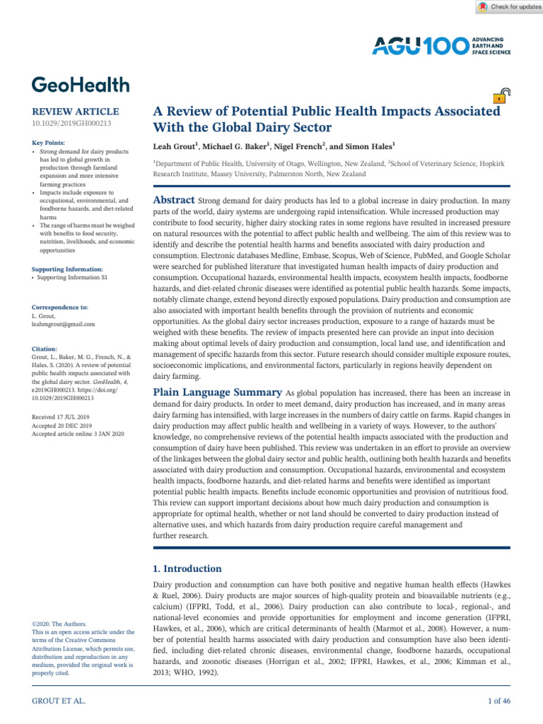 A Review of Potenti Al Public Health Impacts AssociatedWith The Global ... A Review of Potenti Al Public Health Impacts AssociatedWith The Global ...