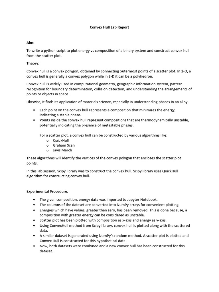 Lab Report 210005026 Convex Hull | PDF | Applied Mathematics