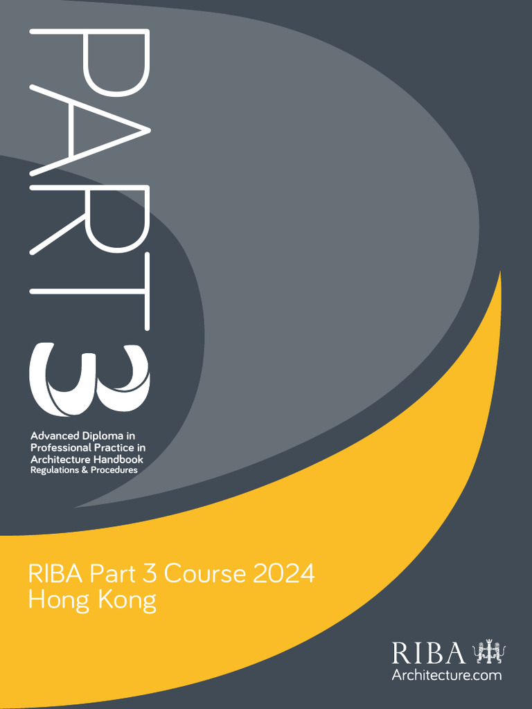 RIBA Part 3 Candidate Handbook 2024 - HK | PDF | Architect