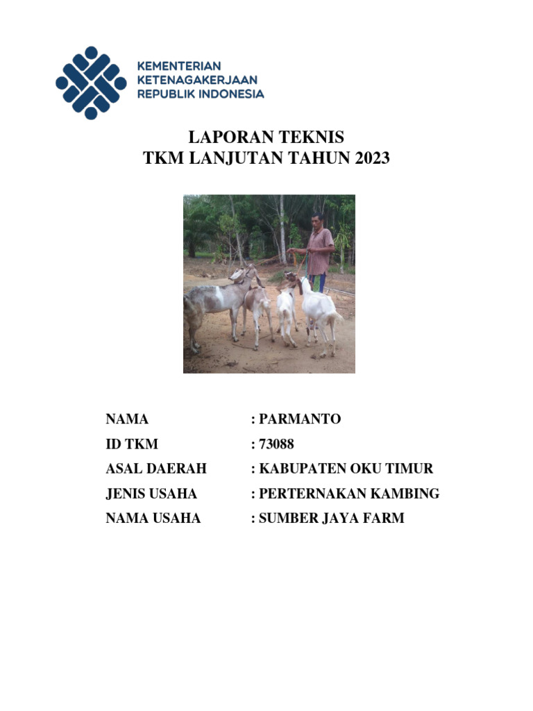 LPJ TKM LANJUTAN 2023 Parmanto | PDF | Hukum