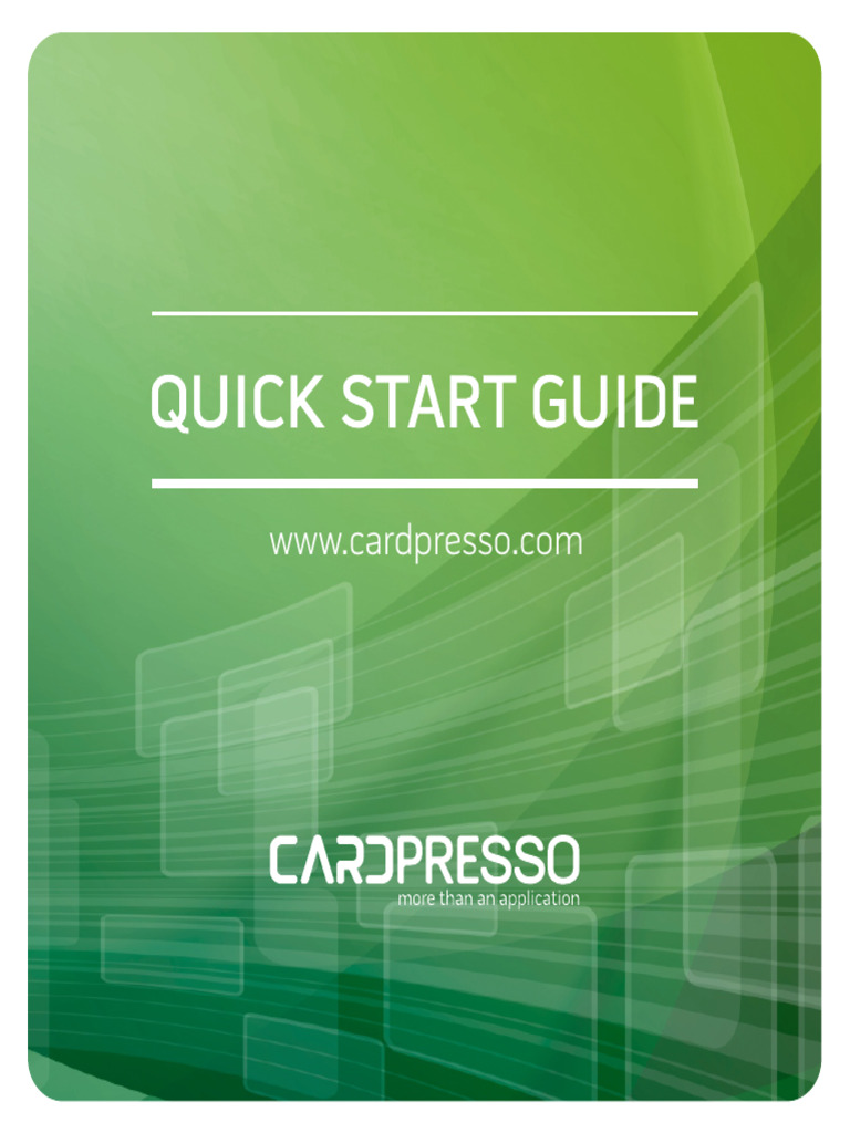 Quick Start Guide | PDF