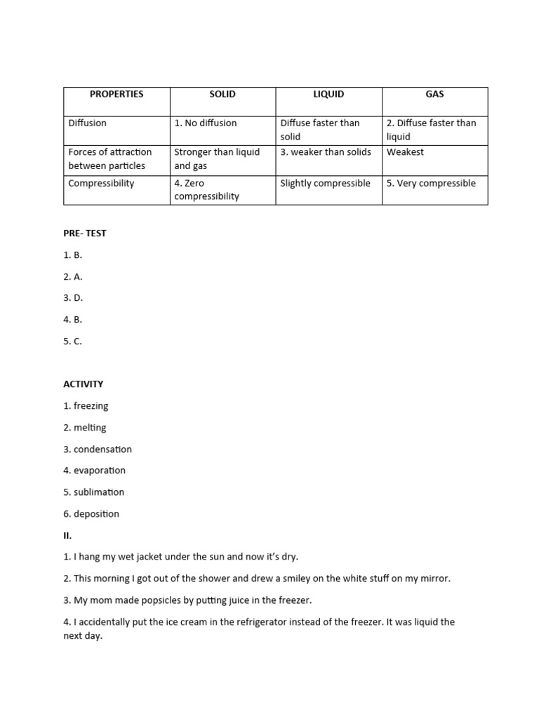 LAS 3 Phase Change in Matter | PDF | Liquids | Freezing