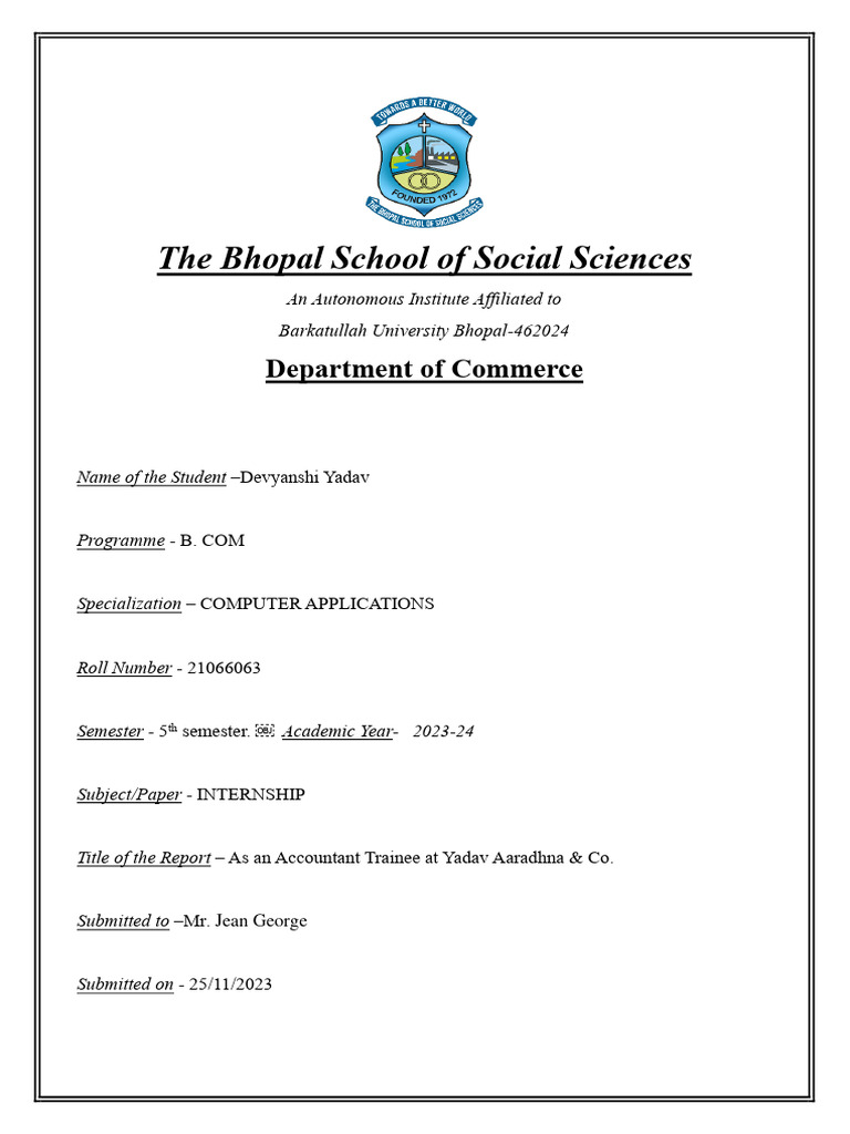 Internship Report Draft | PDF | Taxes | Income