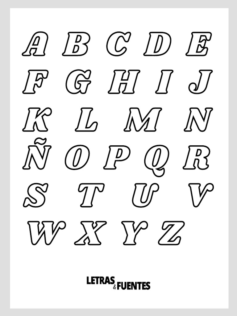 Letras del Abecedario para Imprimir | PDF