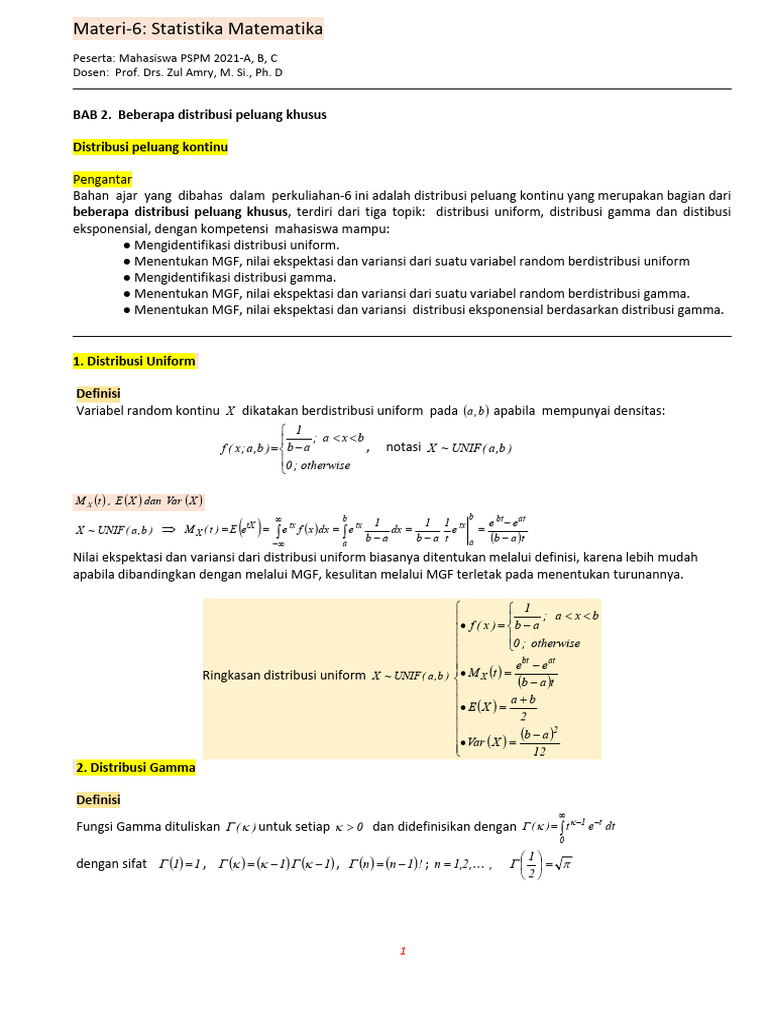 6 Mathstat | PDF