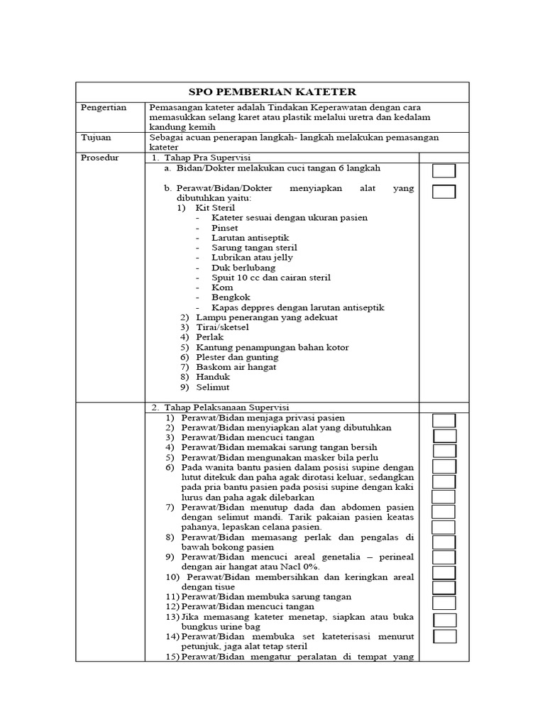 Pemasangan Kateter | PDF