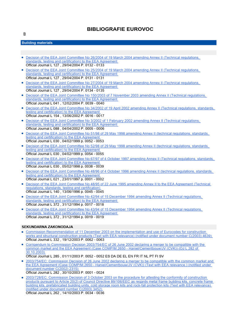 Eurovoc | PDF | Dumping (Pricing Policy) | European Economic Area