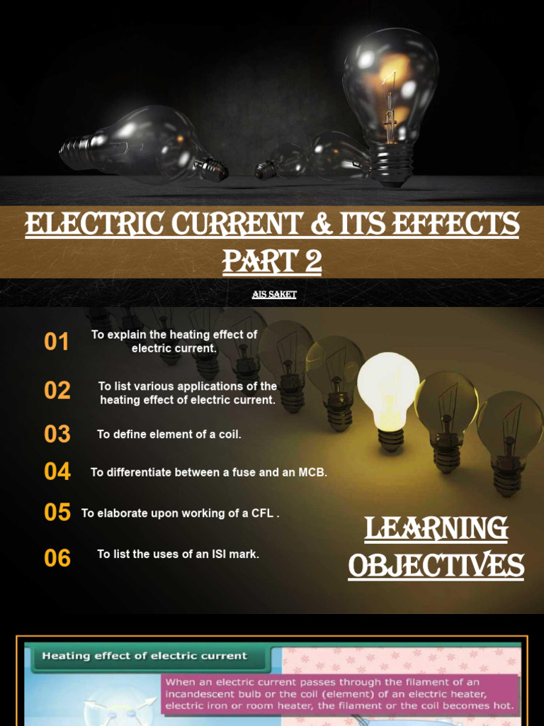 Electric Current Heating Effects & Safety | PDF | Compact Fluorescent ...